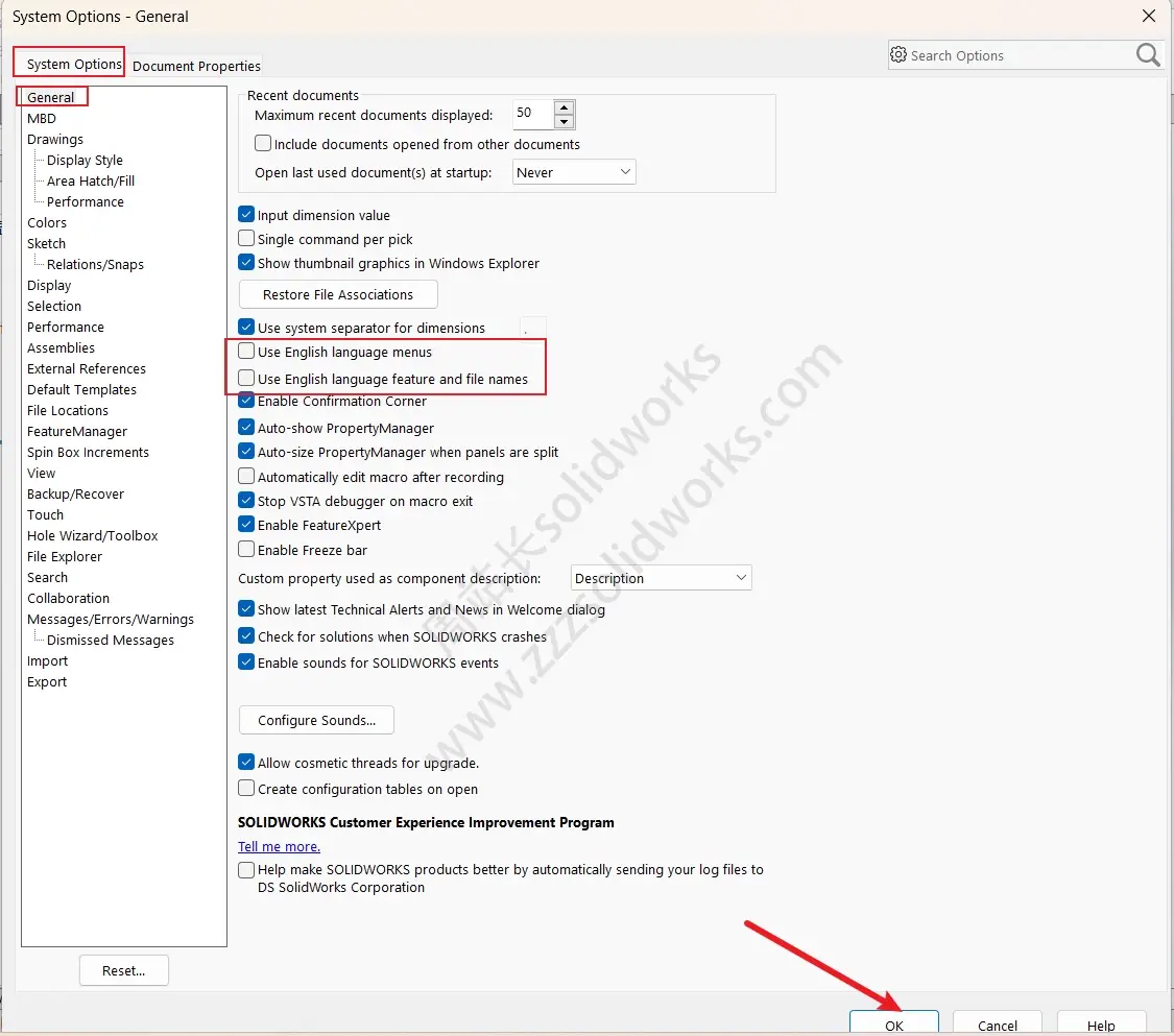 solidworks英文版怎么改中文版界面 - 周站长solidworks